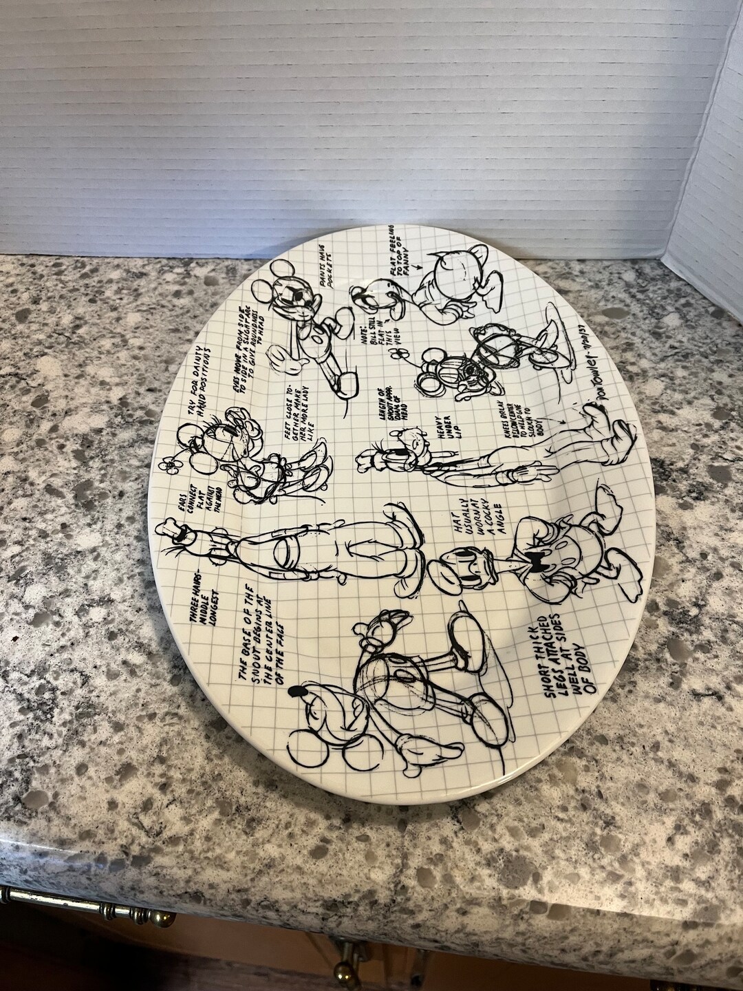 Disney Mickey Mouse and Friends Oval Platter - Etsy