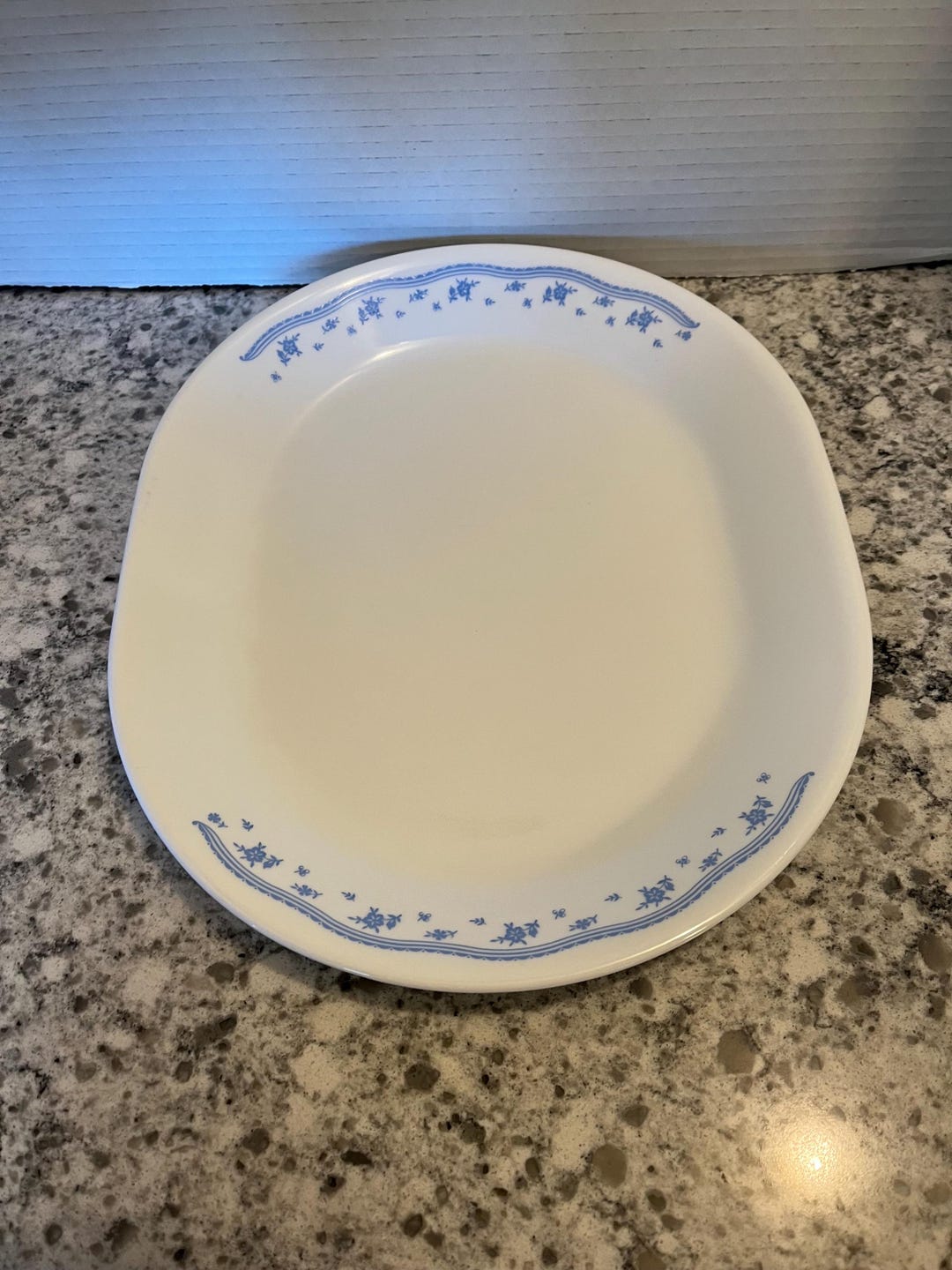 Corelle Morning Blue Oval Platter - Etsy