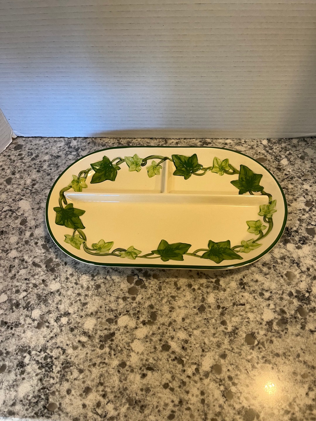 Franciscan Ware Ivy Oval Divided Relish Dish - Etsy