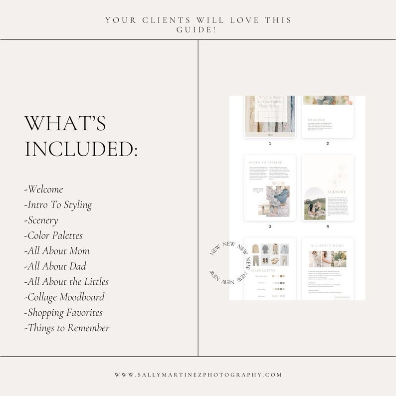 Family Style Guide Template - Etsy