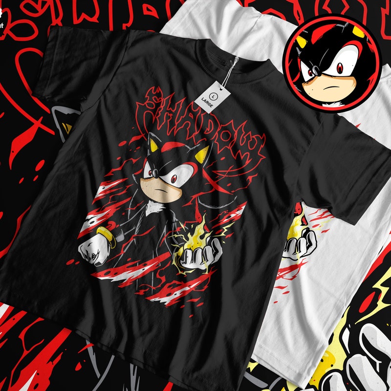 Shadow the Hedgehog Shirt - Etsy