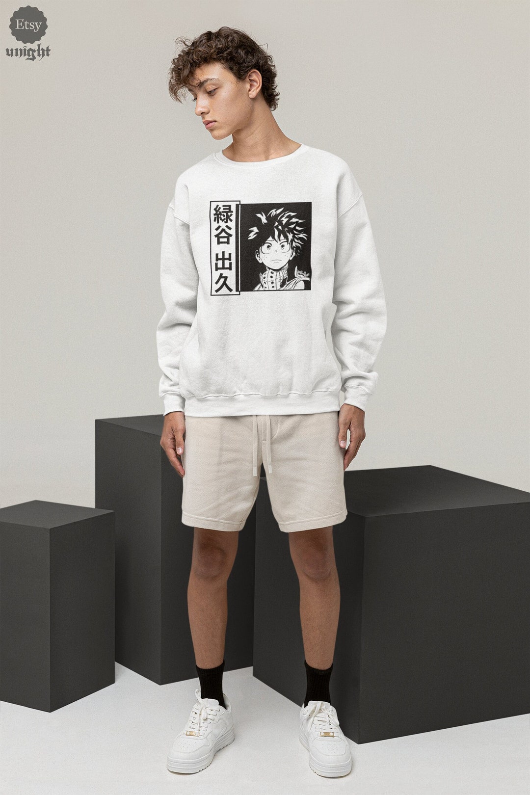 Unisex Symbol of Hope Sweat Anime Prodigy Sweat, Manga Green Hero ...