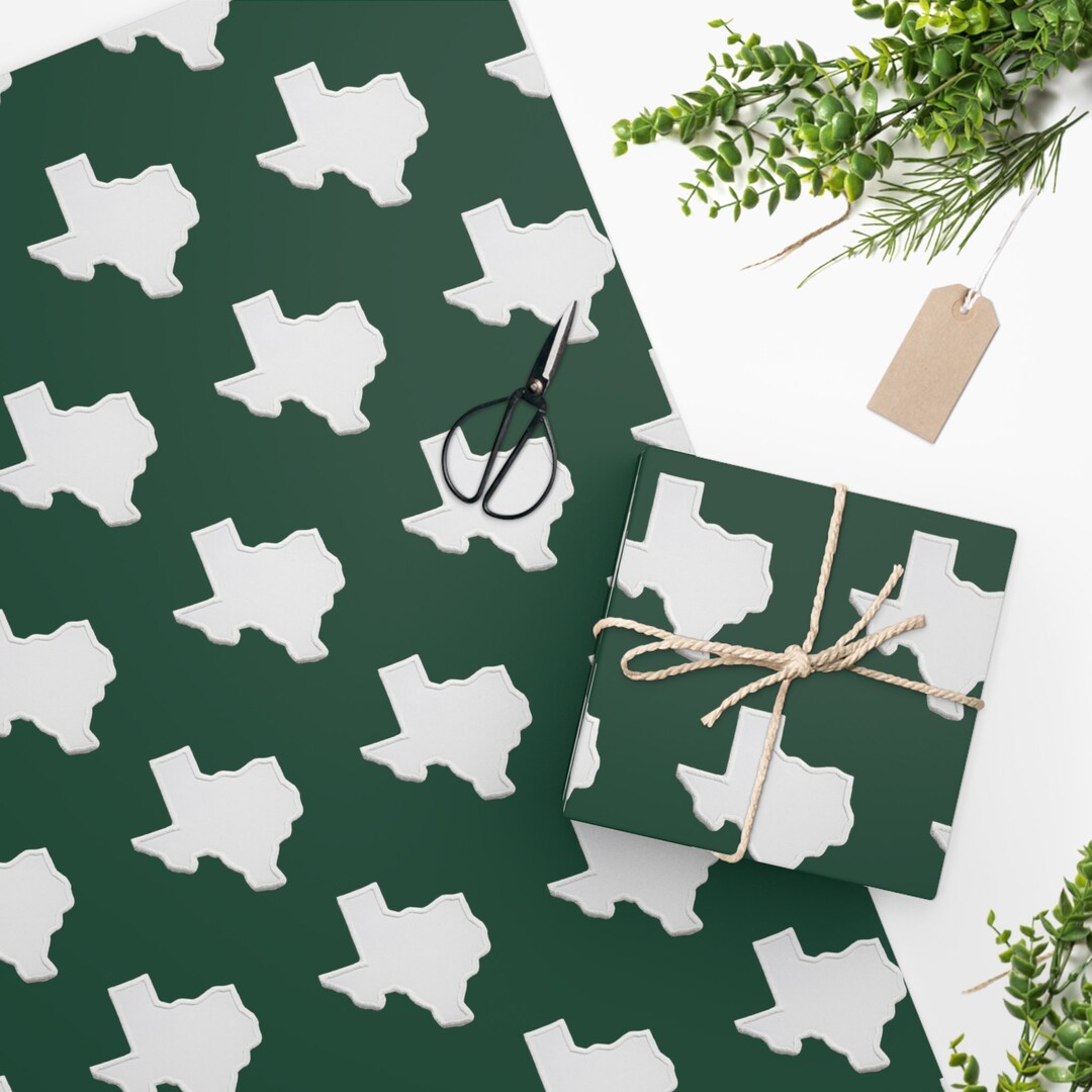 Baylor Green and White Texas Premium Wrapping Paper - Etsy