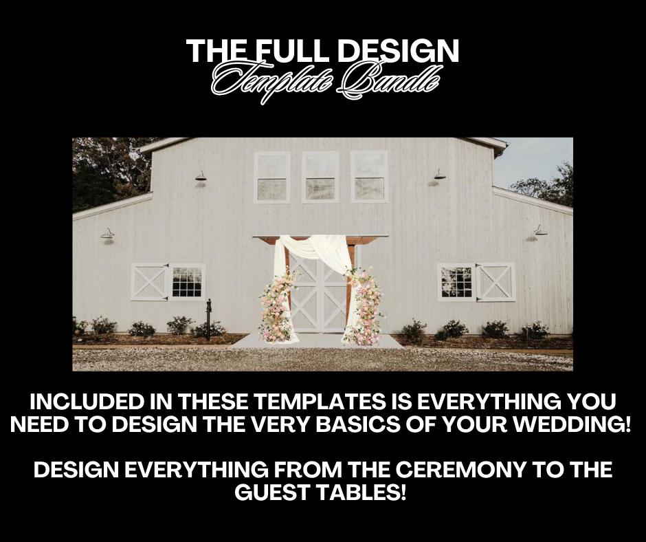 The Full Wedding Design Template Bundle, Canva Wedding Design Templates ...