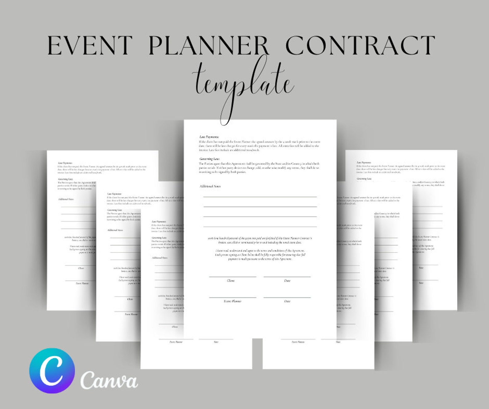 Event Planner Contract Template, Wedding Planner Contract Template ...