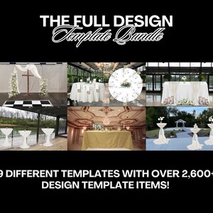 The Full Wedding Design Template Bundle, Canva Wedding Design Templates ...