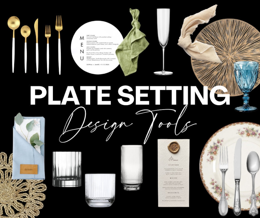 Plate Setting Design Templates, Design Tools, Wedding Designer, Canva ...