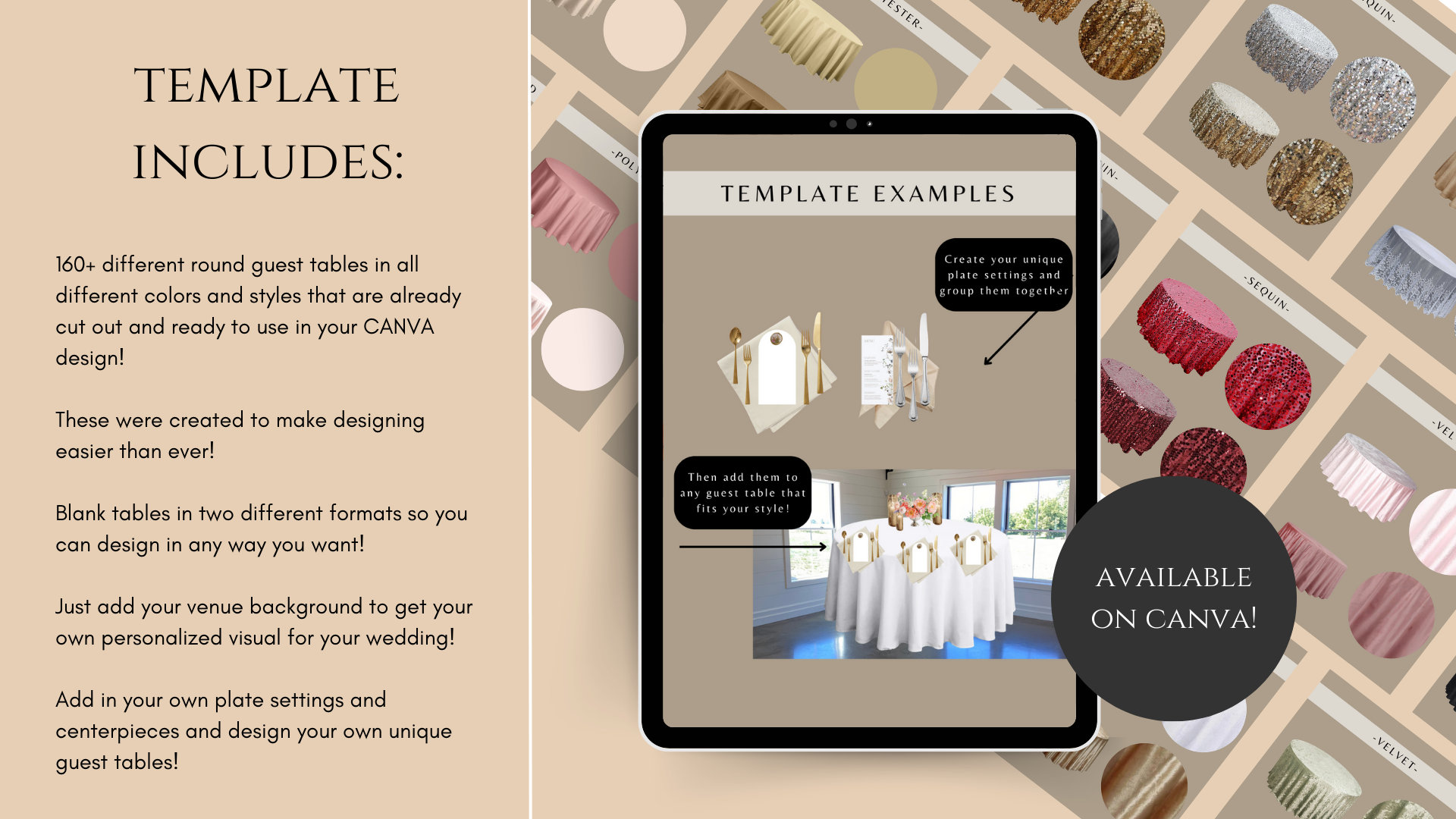 Wedding Planner Design Tool | Round Tables | Wedding Designer Templates ...