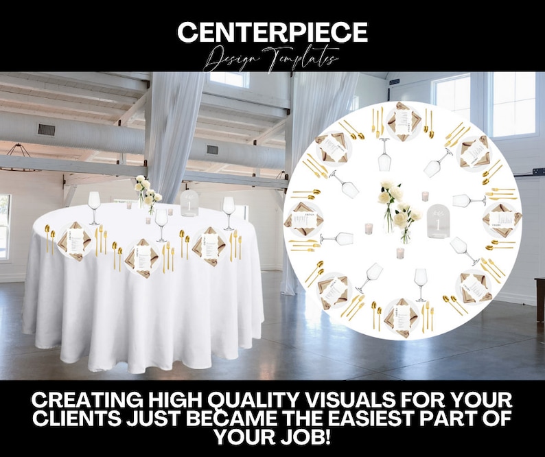 Centerpiece Design Template, Wedding Centerpiece Design, Wedding ...