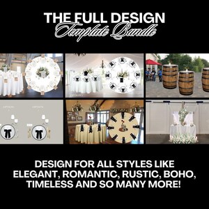 The Full Wedding Design Template Bundle, Canva Wedding Design Templates ...