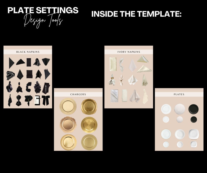 Plate Setting Design Templates, Design Tools, Wedding Designer, Canva ...