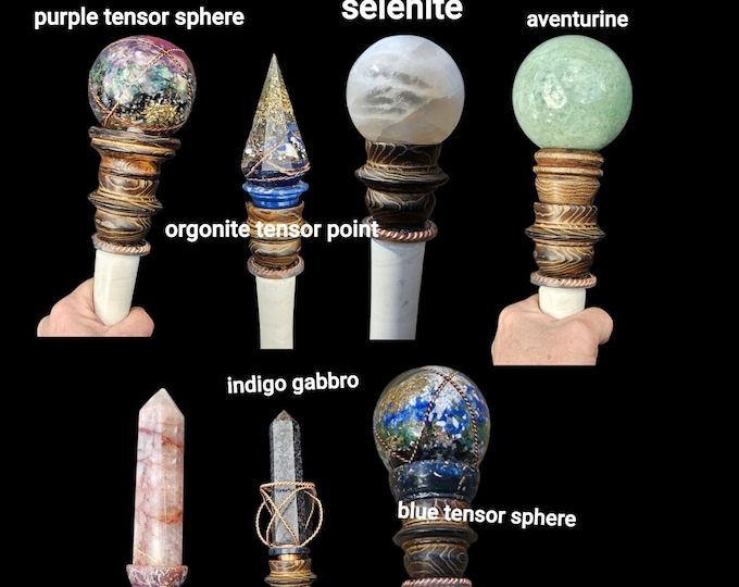 Artisan Wizard Staff With Changable Tops, Screws Into 2 Pieces, Hand ...