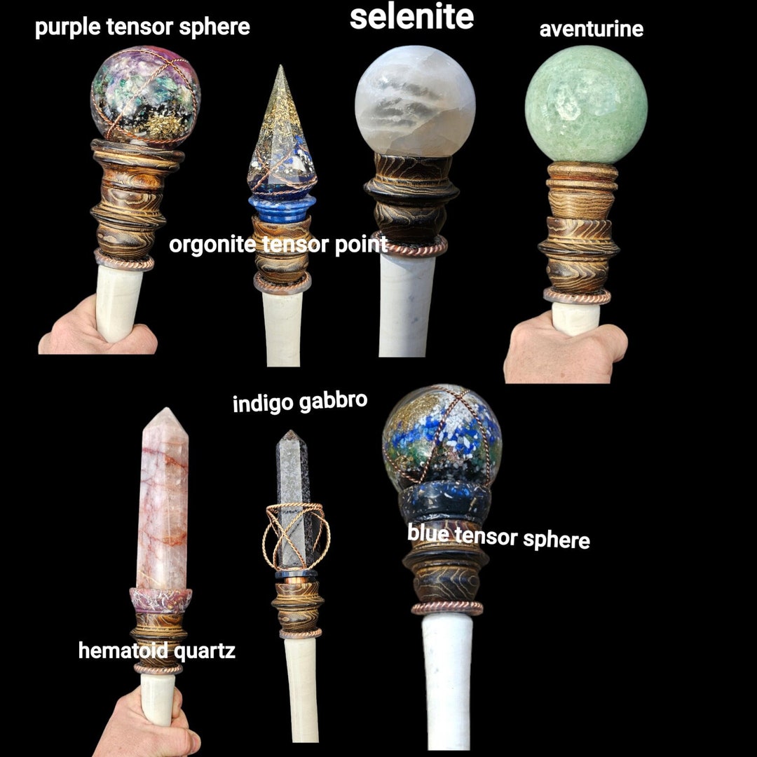 Artisan Wizard Staff With Changable Tops, Screws Into 2 Pieces, Hand ...