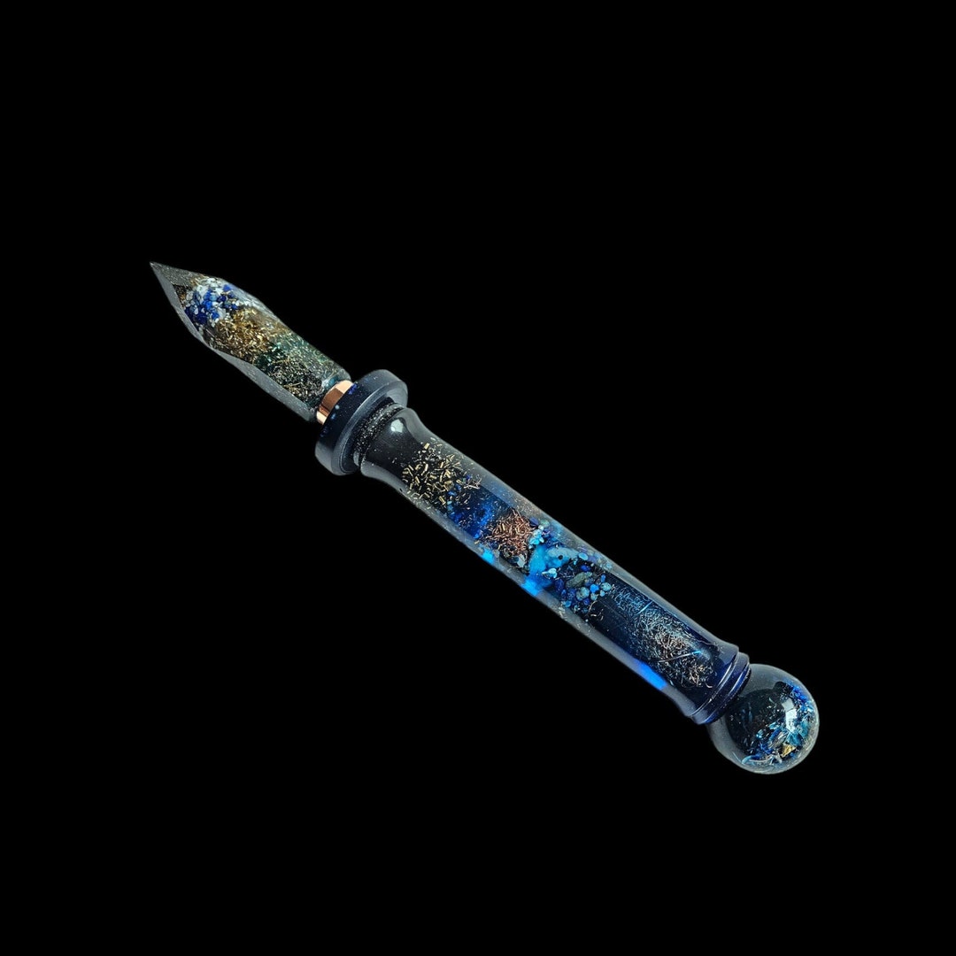 Orgonite & Crystal Matrix Energy Wand, Changeable Ends, Spiritual ...