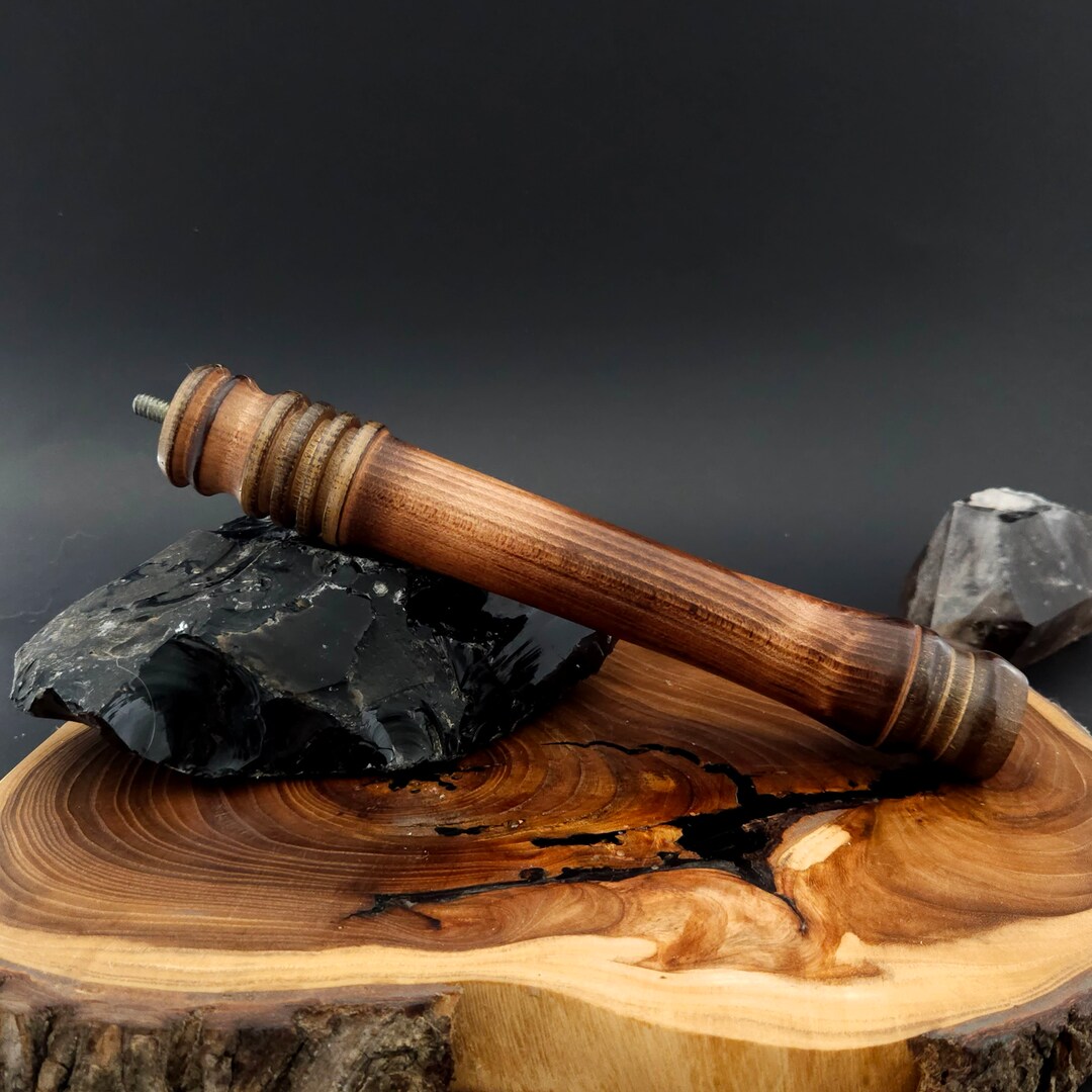 Custom Wood Magic Wand With Male Bolt on Top and Female Screw Insert on ...