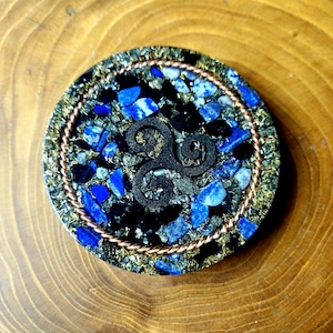 Triskelion Orgonite Tensor Ring Coaster, Just Under 4" Across. Charging ...