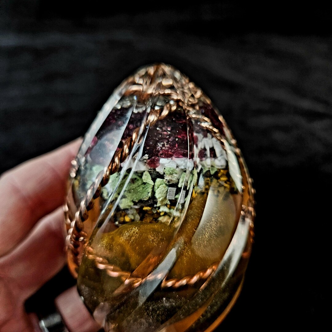 Crystal Tensor Ring Egg: Scalar Energy Healing Tool - Etsy