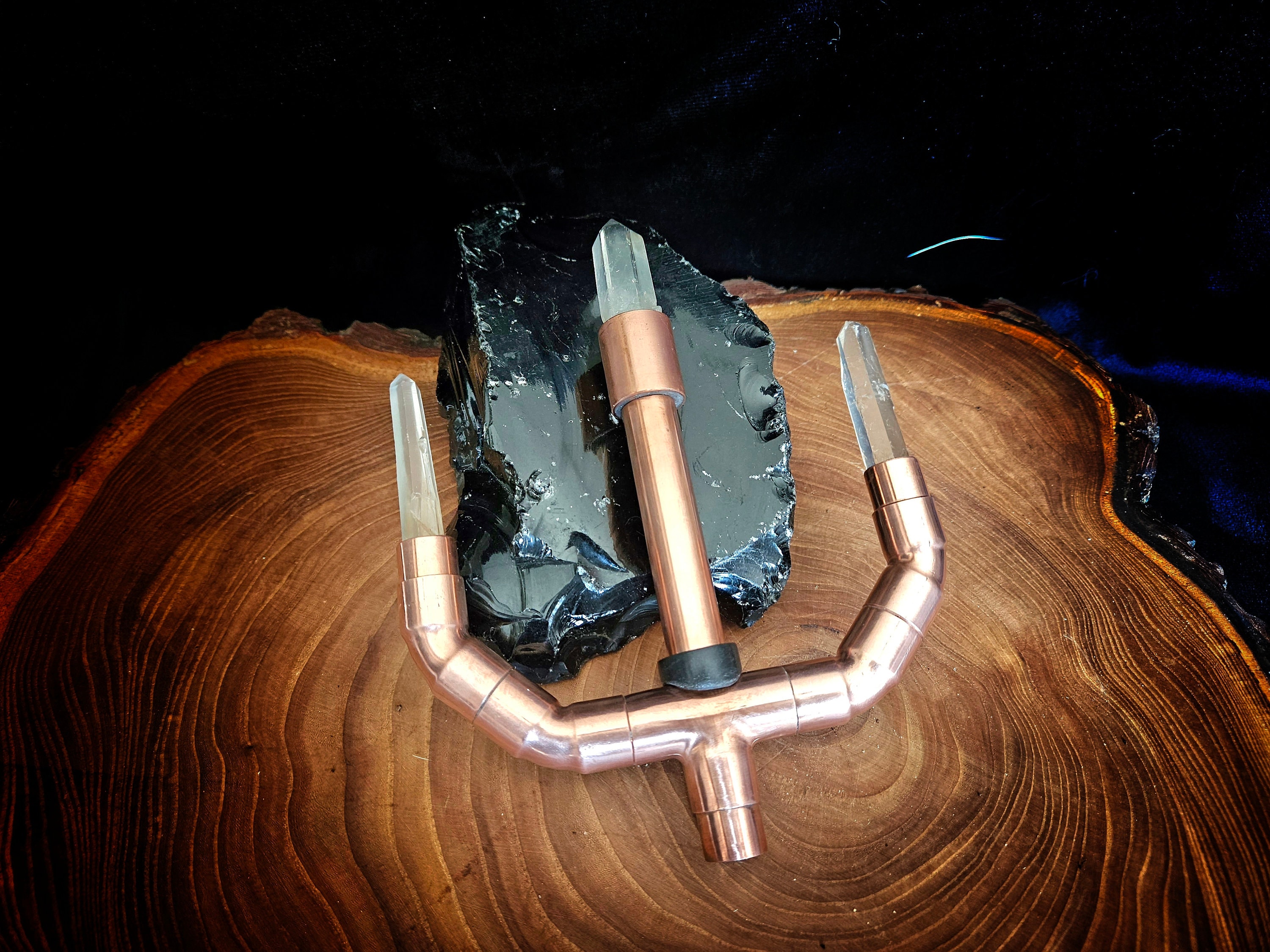 Trident Head Filled With Orgonite and Crystal Tips to Be Screwed Onto ...