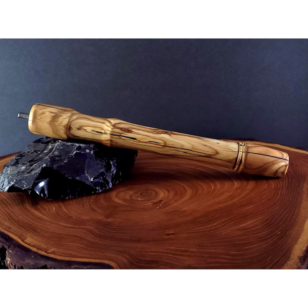 Honeysuckle Wood Wand With Threaded Bolt and Insert for Changeable Ends ...