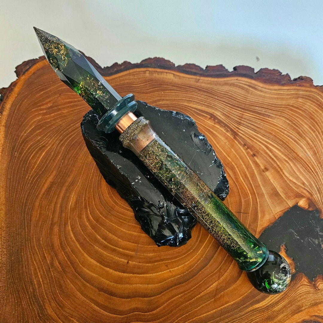 Orgonite & Crystal Magic Wand, Spiritual Protection, Healing Wand ...