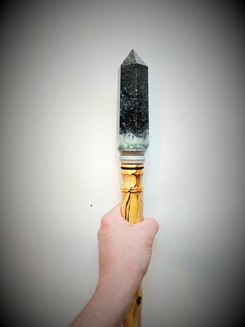 Orgonite Crystal Staff, 60 Long 4 in 1 Staff, Removable Ends, Wizard ...