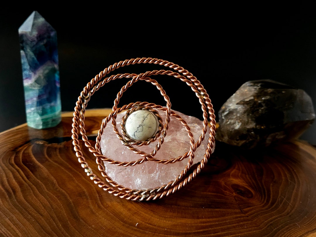 Tensor Ring Triquetra With Howlite Cabochon Center | Ascension Tools ...