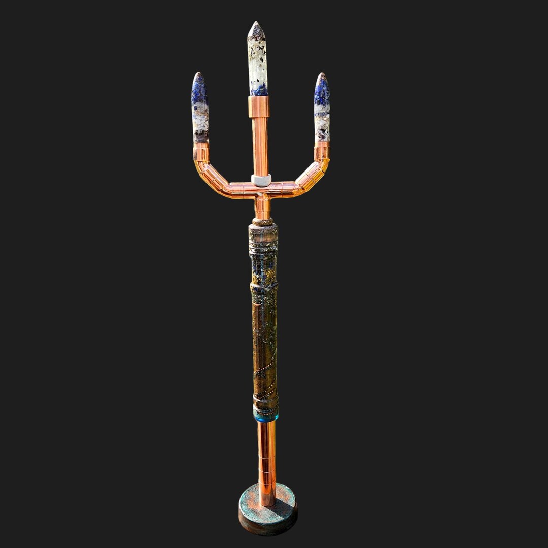 Celestial Trident Mini, 1/2 Inch Pipe Filled With Orgone and Crystal ...