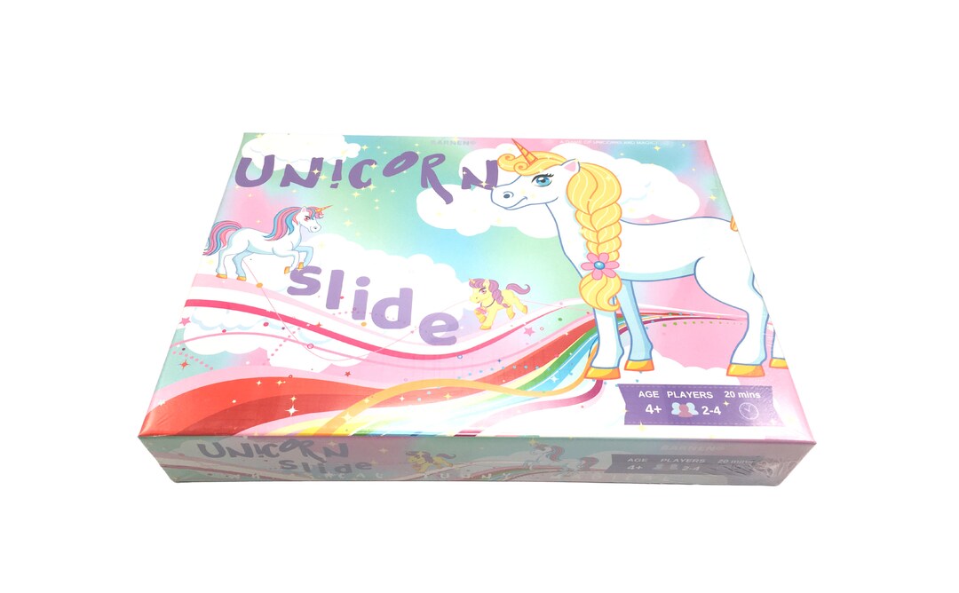 Unicorn Slide Board Game, Unicorn Gift, Unicorn Board Game, Board Game ...