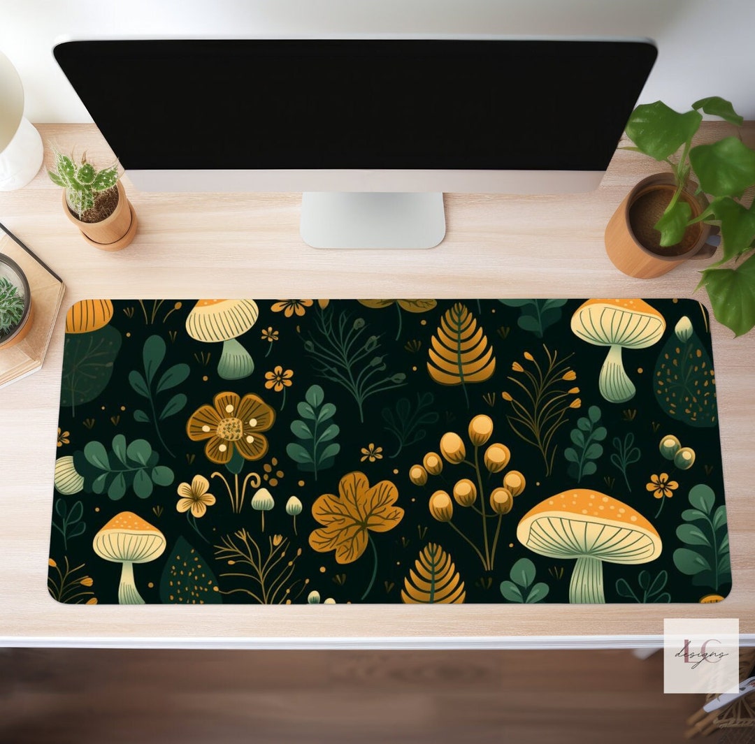 Green Cottagecore Desk Mat Cute Cottage Core Desk Mat Green Cottagecore ...