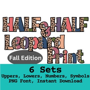 Half Leopard Font PNG Fall Edition Leopard Alphabet Png Cheetah Wild ...