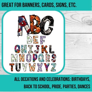 Roses of Many Colors Alphabet Doodle Rose Font Bundle Letters Numbers ...