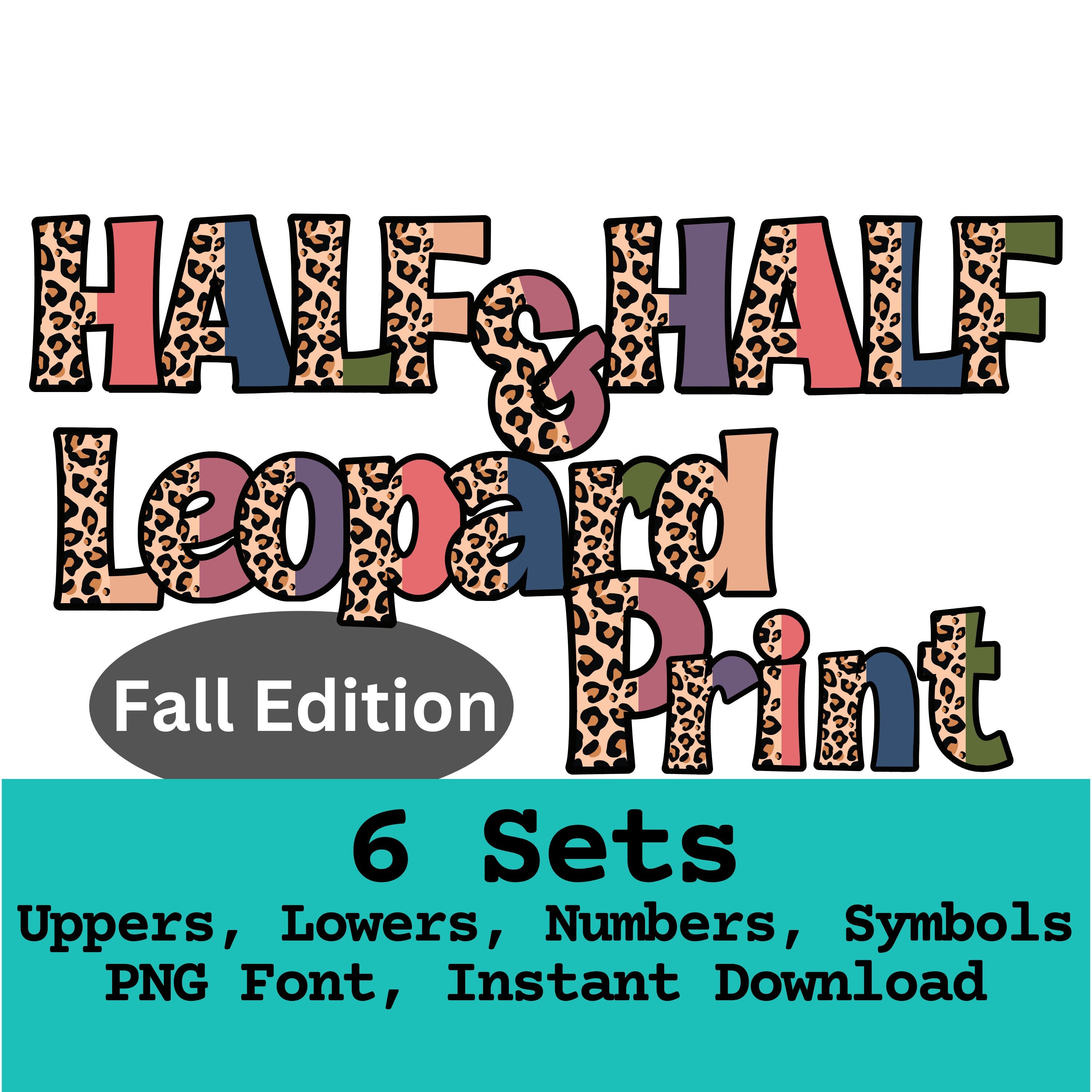 Half Leopard Font PNG Fall Edition Leopard Alphabet Png Cheetah Wild ...