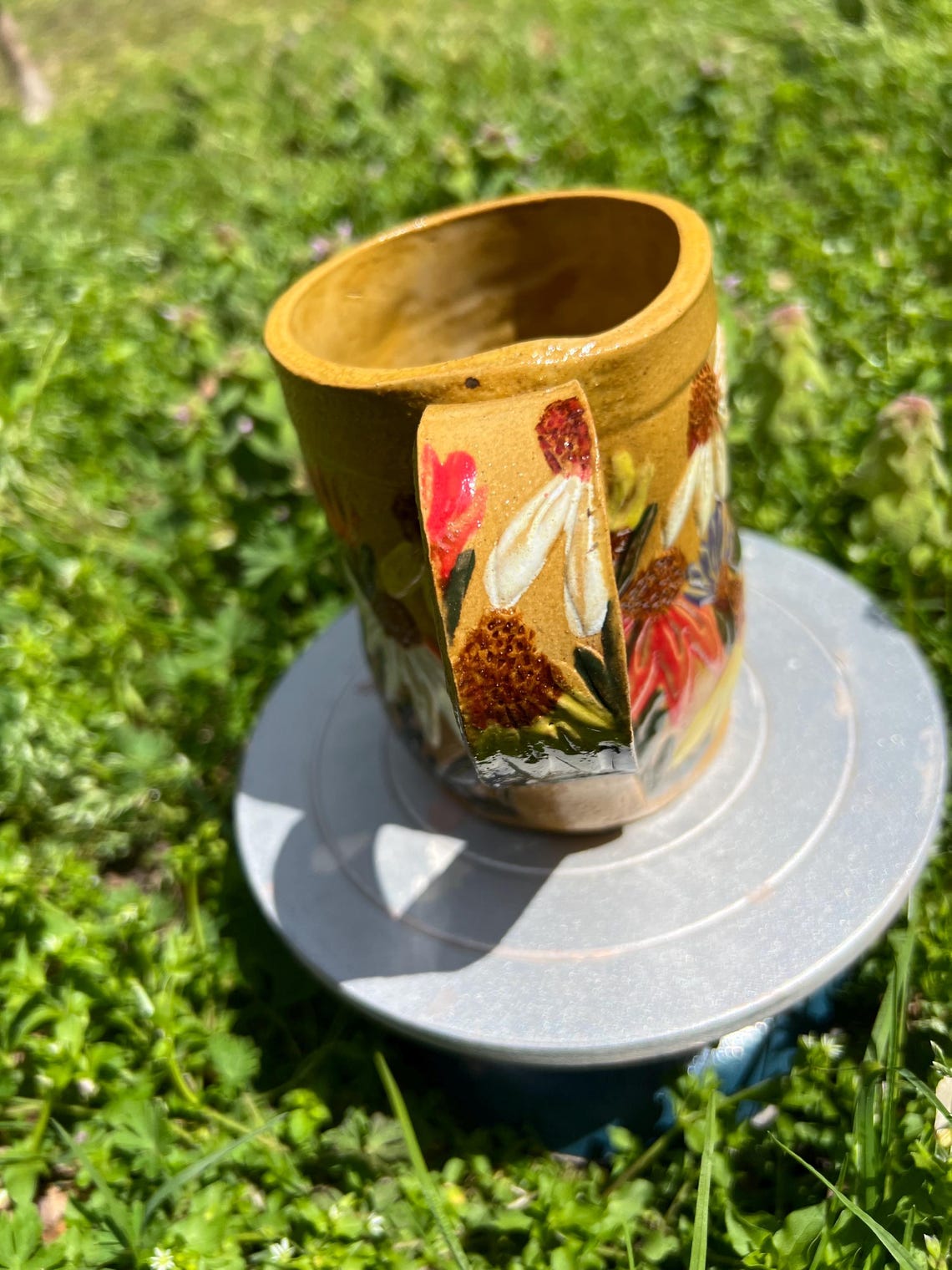 Elizabeth Mug Pottery Wheel Ceramic Clay Wildflowers Coffee Handmade - Etsy