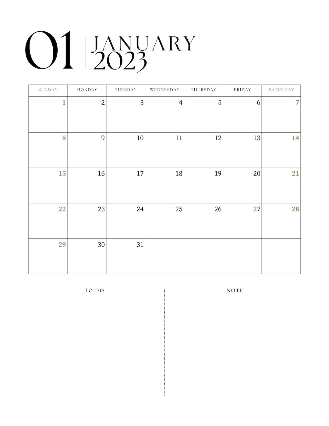 2023 CALENDAR Full Year Calendar Bundle Printable and - Etsy