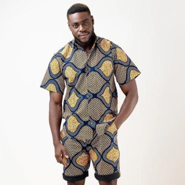 African Print Shorts - Etsy