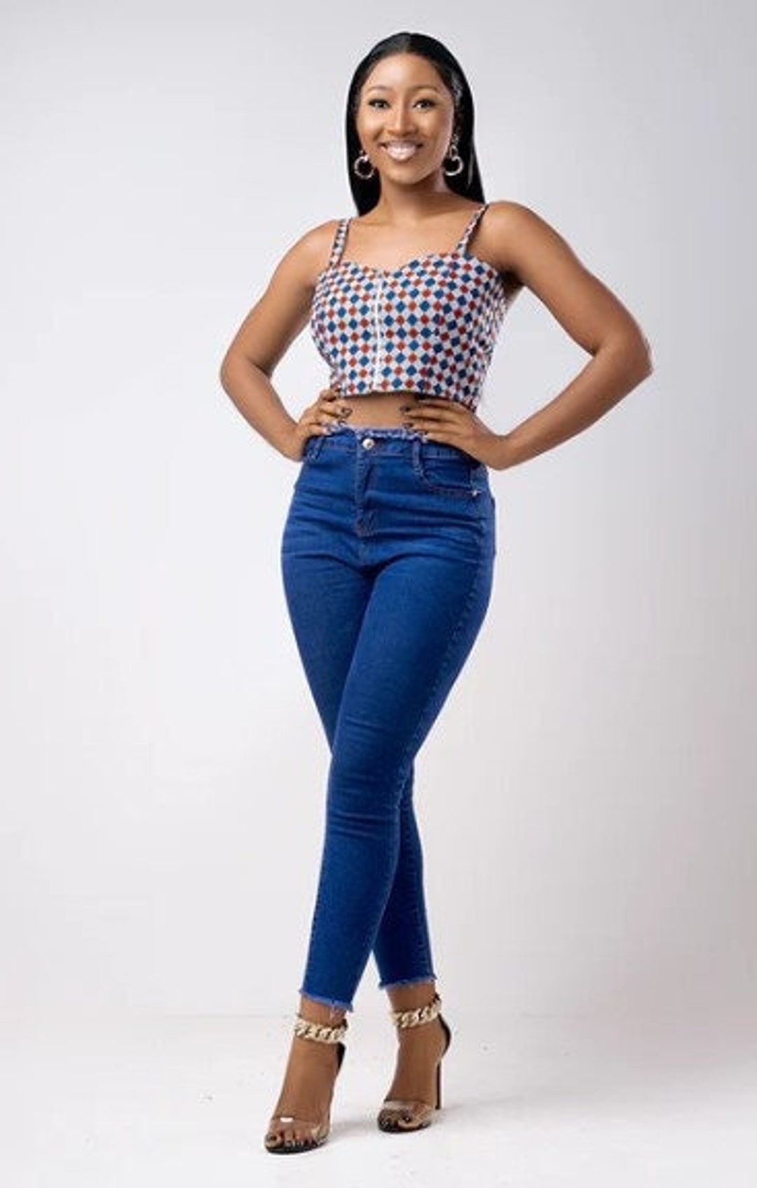 African Print Skimpy Ada Top - Etsy