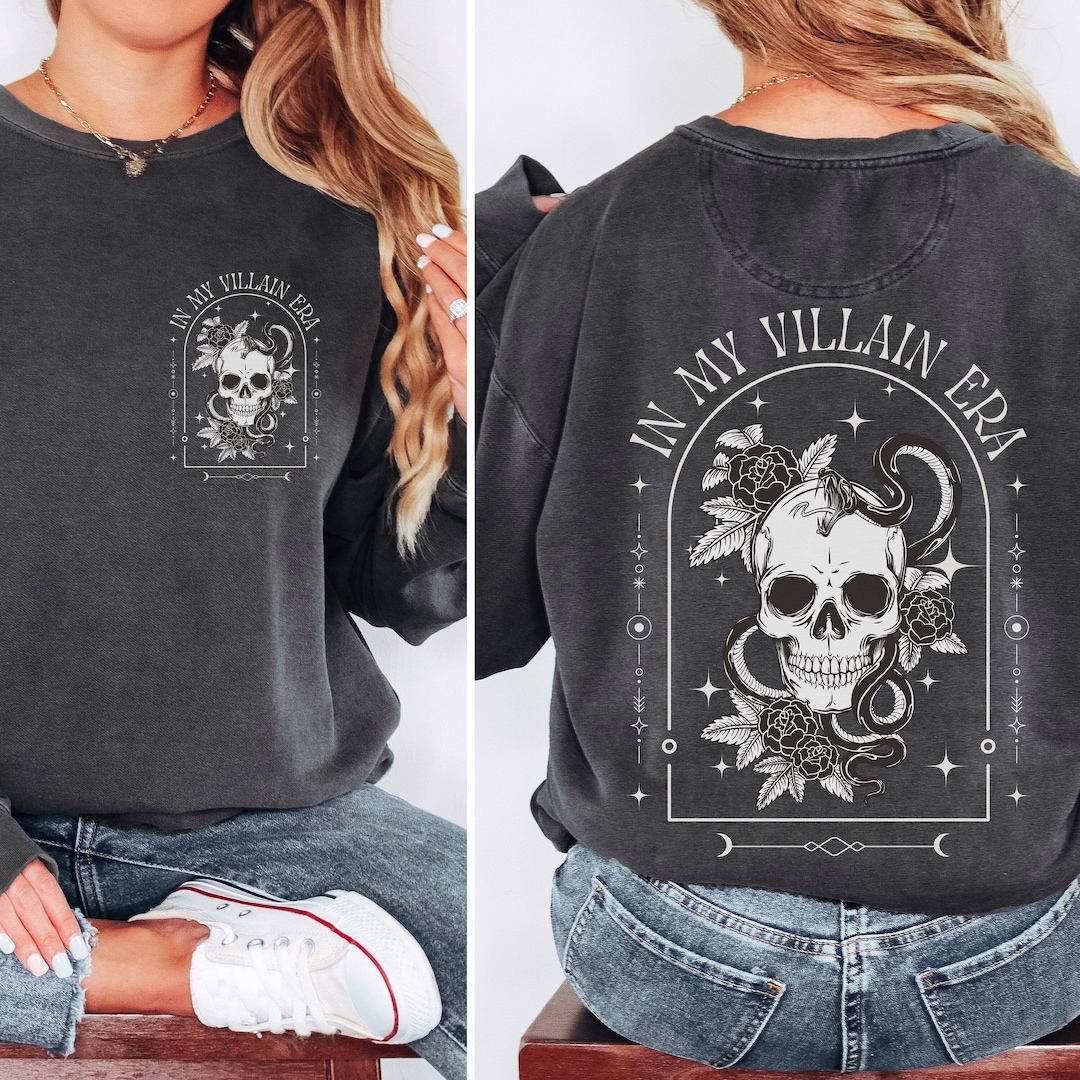 In My Villain Era Shirt, Bookish Sweatshirt, Dark Romance Pocket Tee, Book Club, Gift for Reader ...