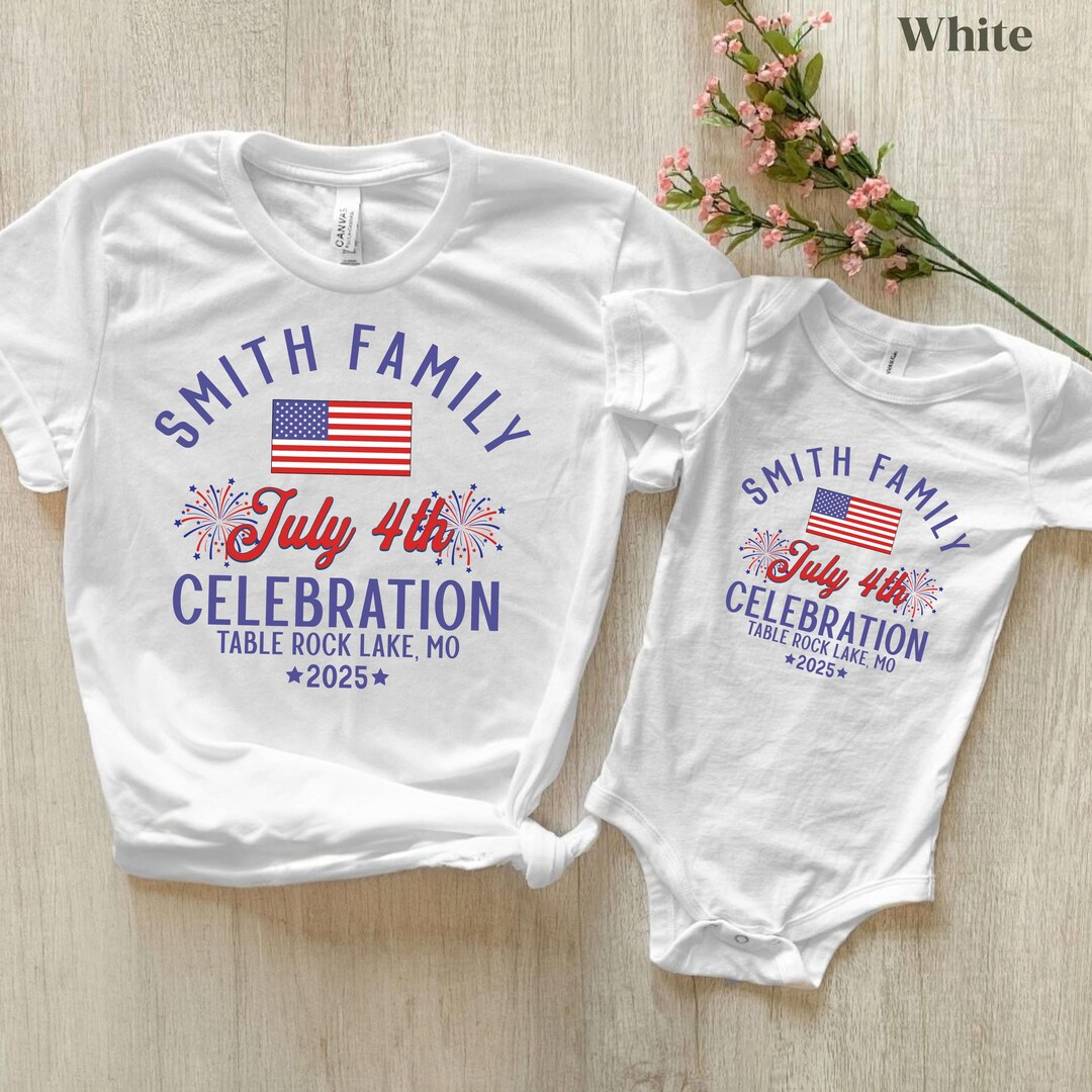 Custom Family July 4th Shirts, 2025 July 4th Celebration Party ...
