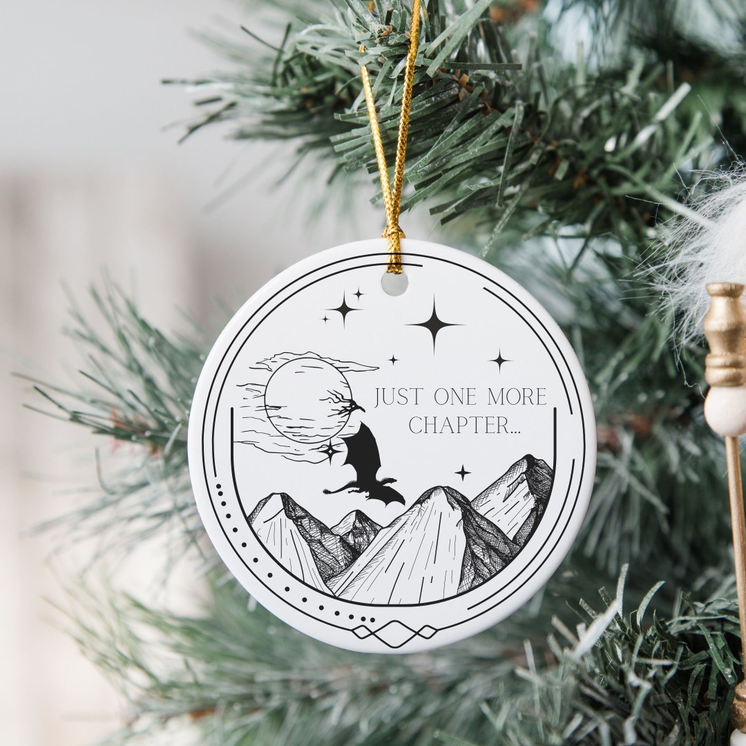 Bookish Christmas Ornament, Dragon Celestial Ornament, Fantasy Reader ...