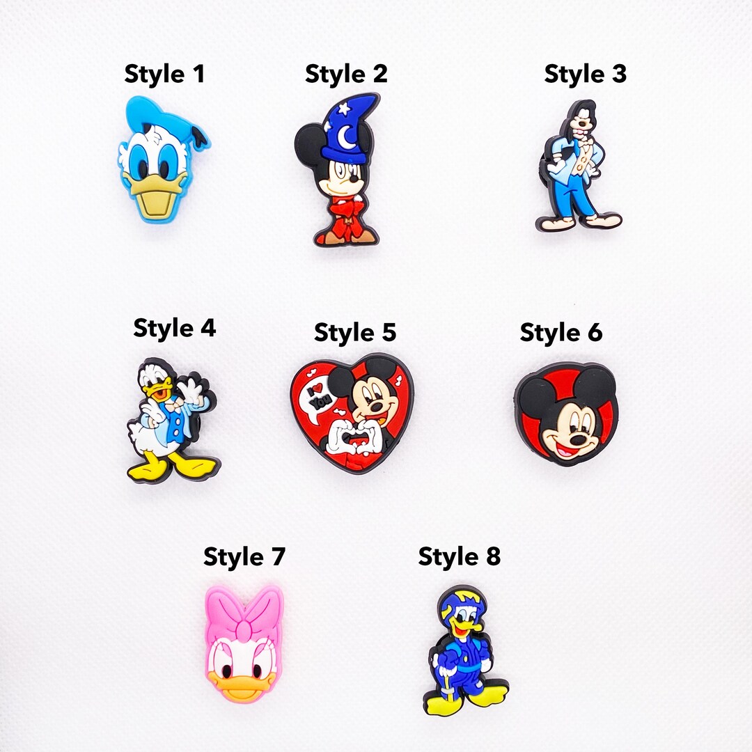 Mickey Mouse Croc Charms Disney Jibbitz for Kids Fun Mickey Shoe Charms ...