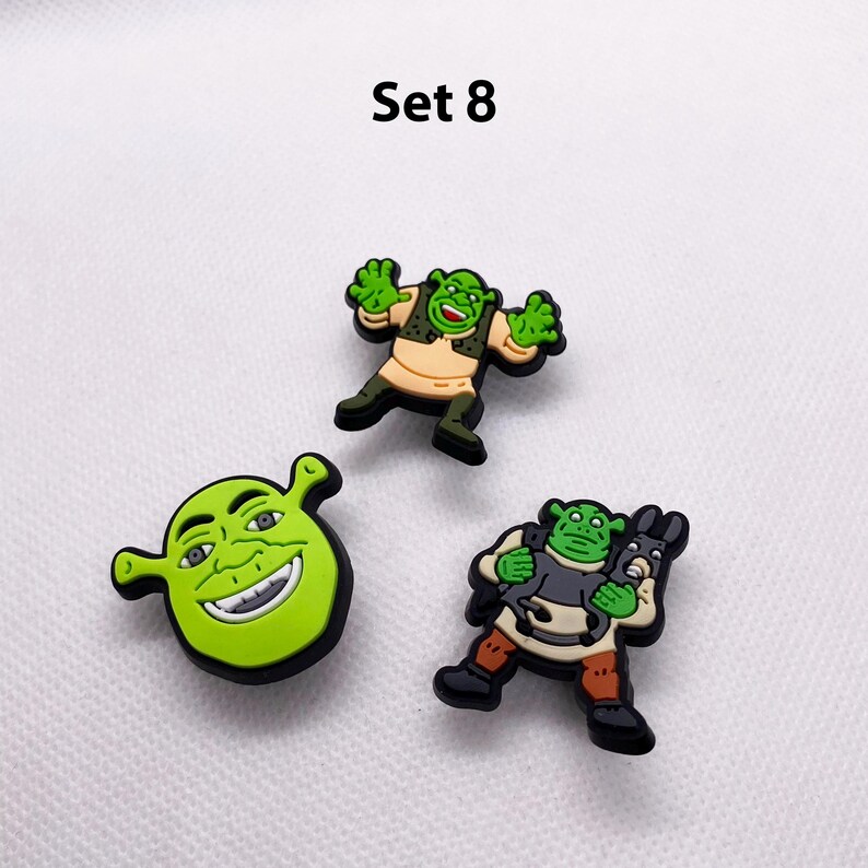 Shrek Croc Charms Movie-themed Shrek Jibbitz for Crocs Fun Fairy Tale ...
