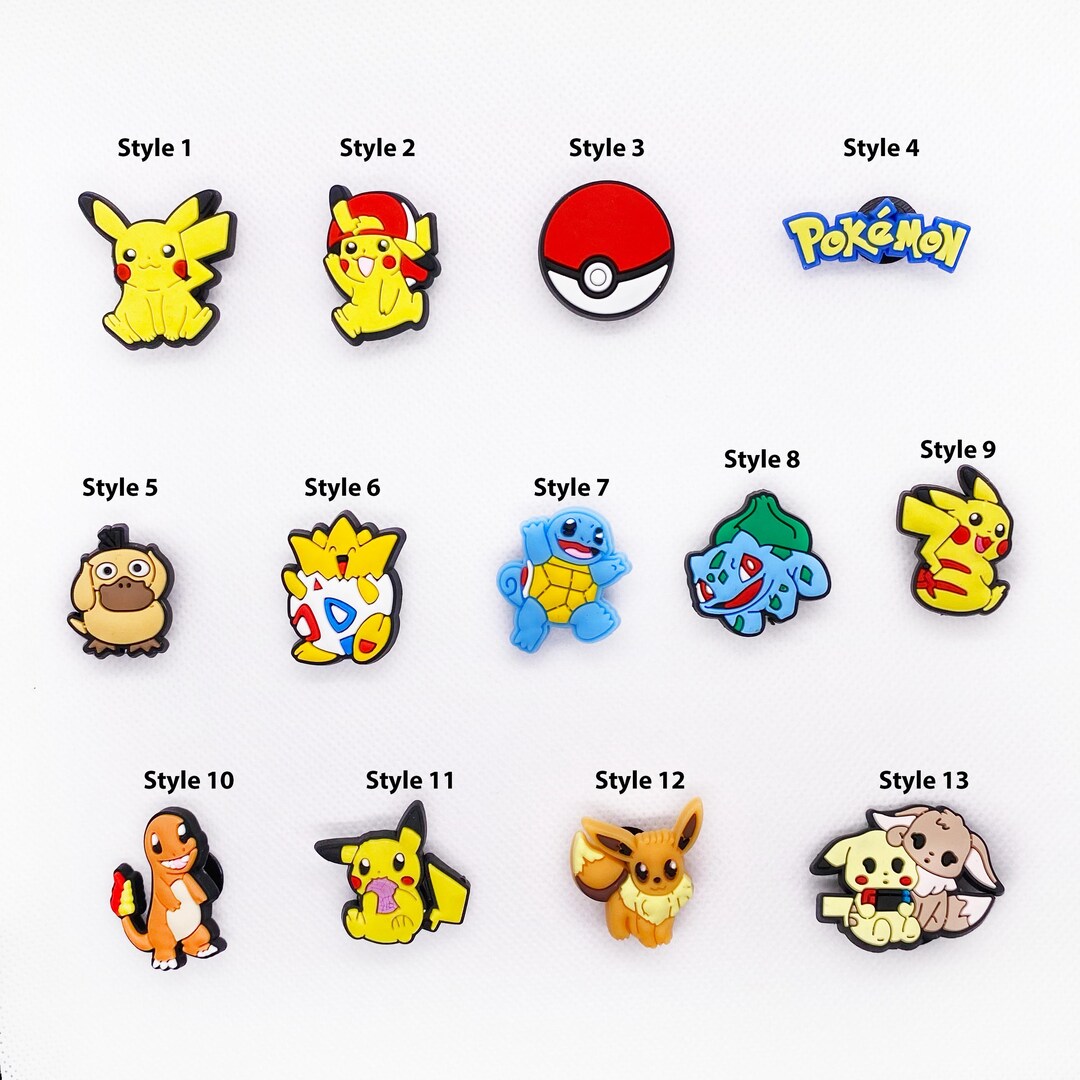 Pokemon Anime Croc Charms for Kids & Fans Perfect Jibbitz Accessories ...