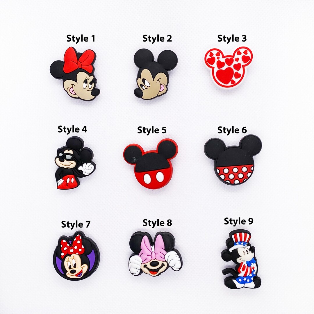 Mickey Mouse Croc Charms Disney Jibbitz for Kids Fun Mickey Shoe Charms ...