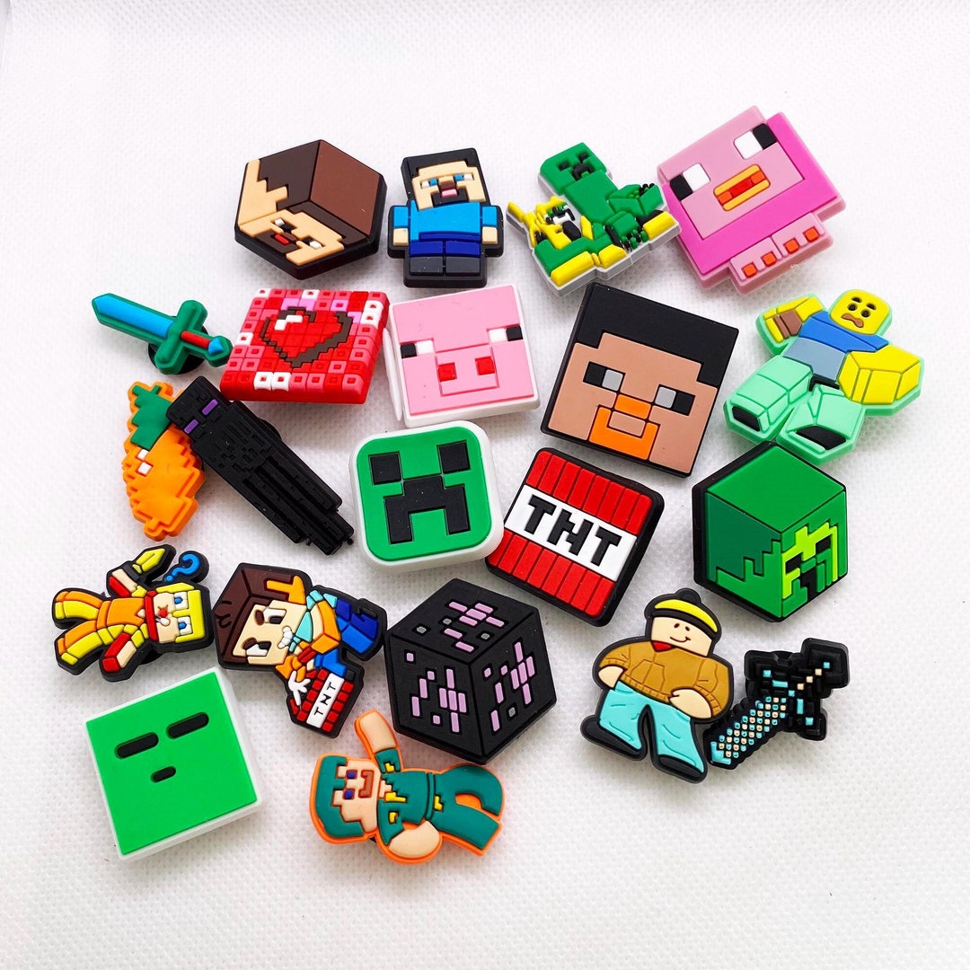 Minecraft Croc Charms Fun Jibbitz for Gamers, Adventure Builders ...