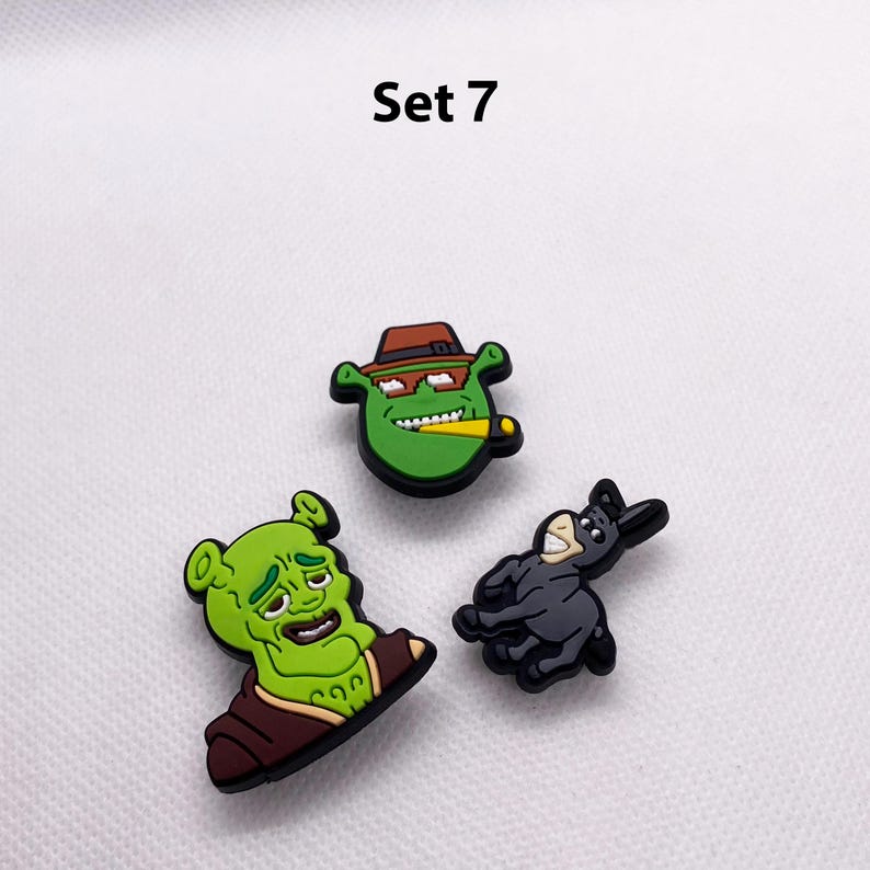 Shrek Croc Charms Movie-themed Shrek Jibbitz for Crocs Fun Fairy Tale ...