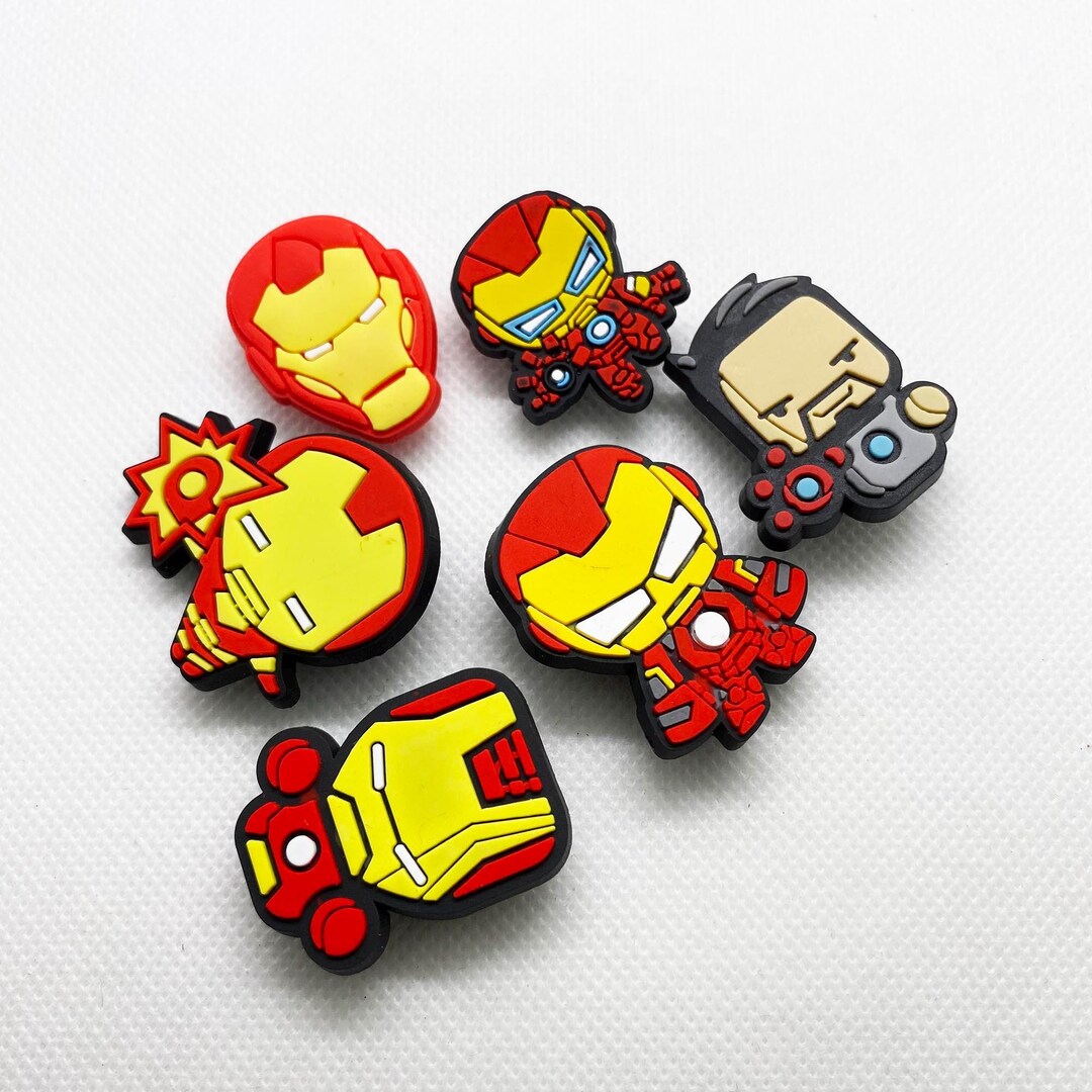 Iron Man Croc Charms Superhero Jibbitz for Crocs, Cool Iron Man Shoe ...