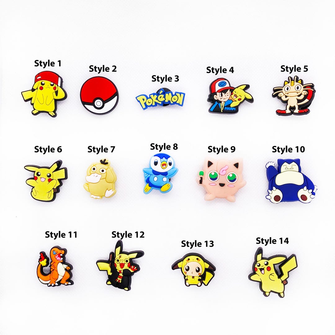 Pokemon Anime Croc Charms for Kids & Fans Perfect Jibbitz Accessories ...