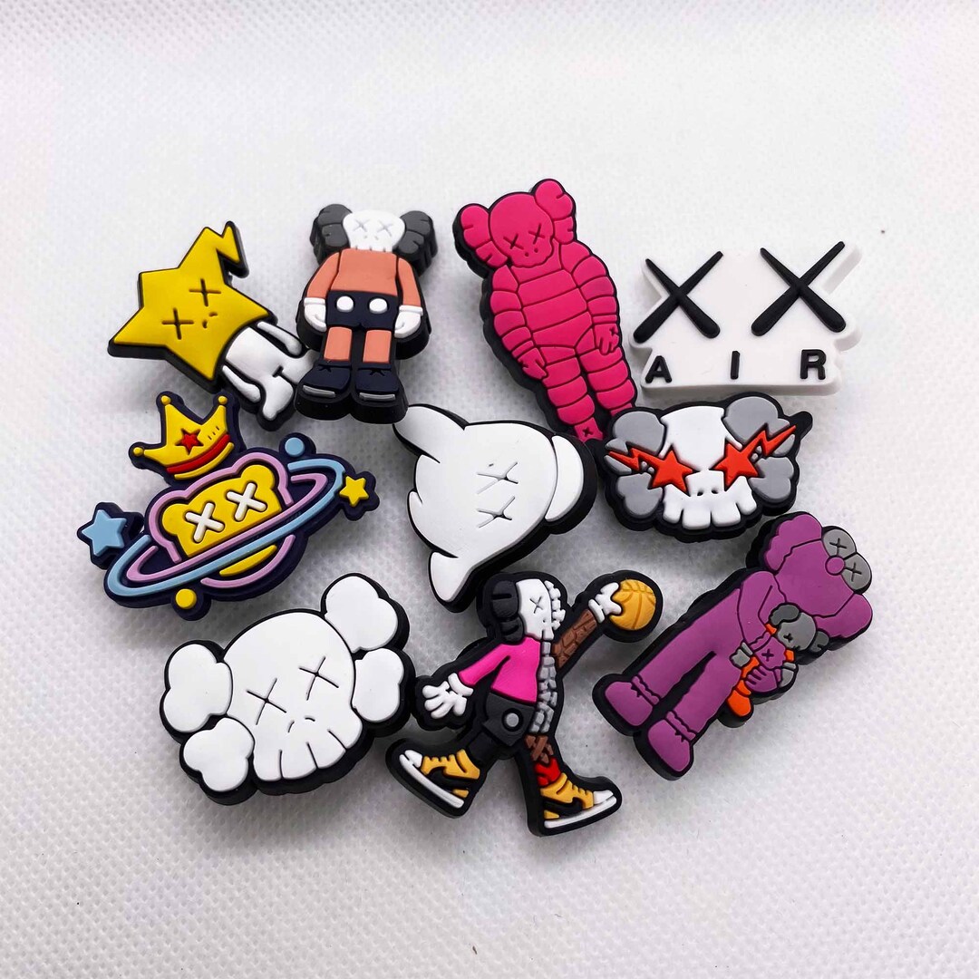Pare Kaws Croc Charms for Art Fans & Collectors Stylish Jibbitz ...