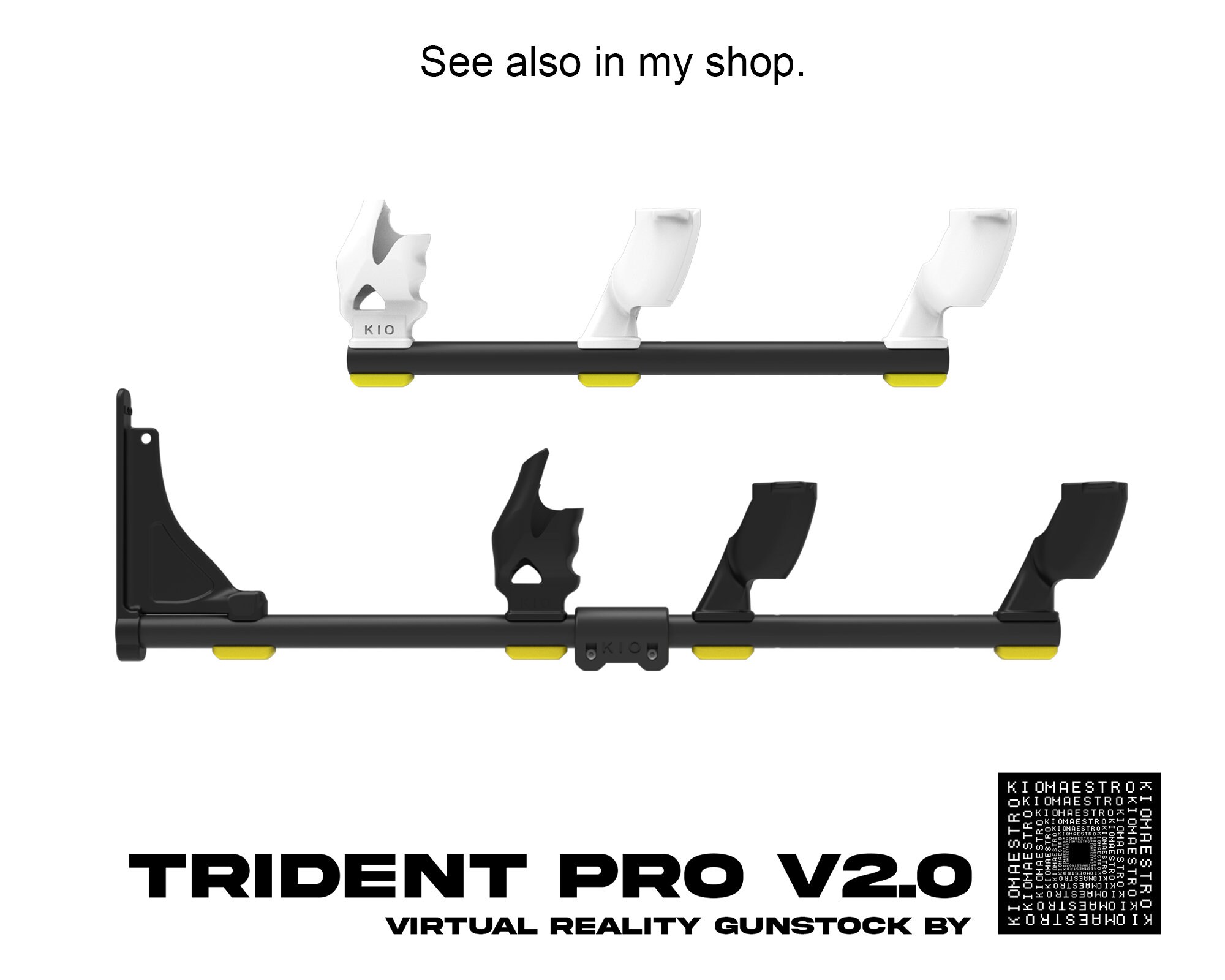 PULL V2.0 VR Rifle Gunstock Meta Oculus Quest 3 / Quest 2 / Quest Pro ...