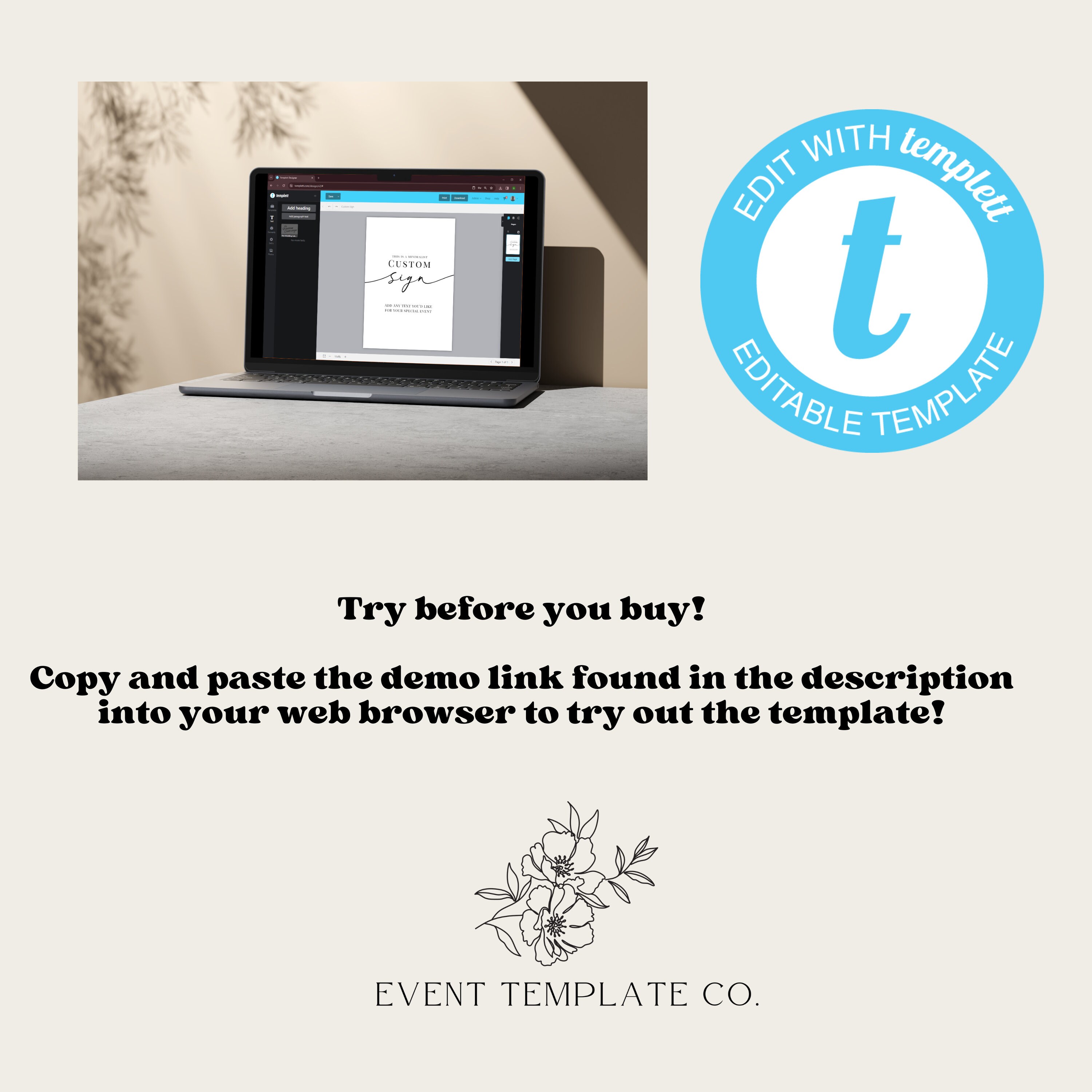 Elegant Wedding Menu Template With Dietary Key (digital Download) - Etsy